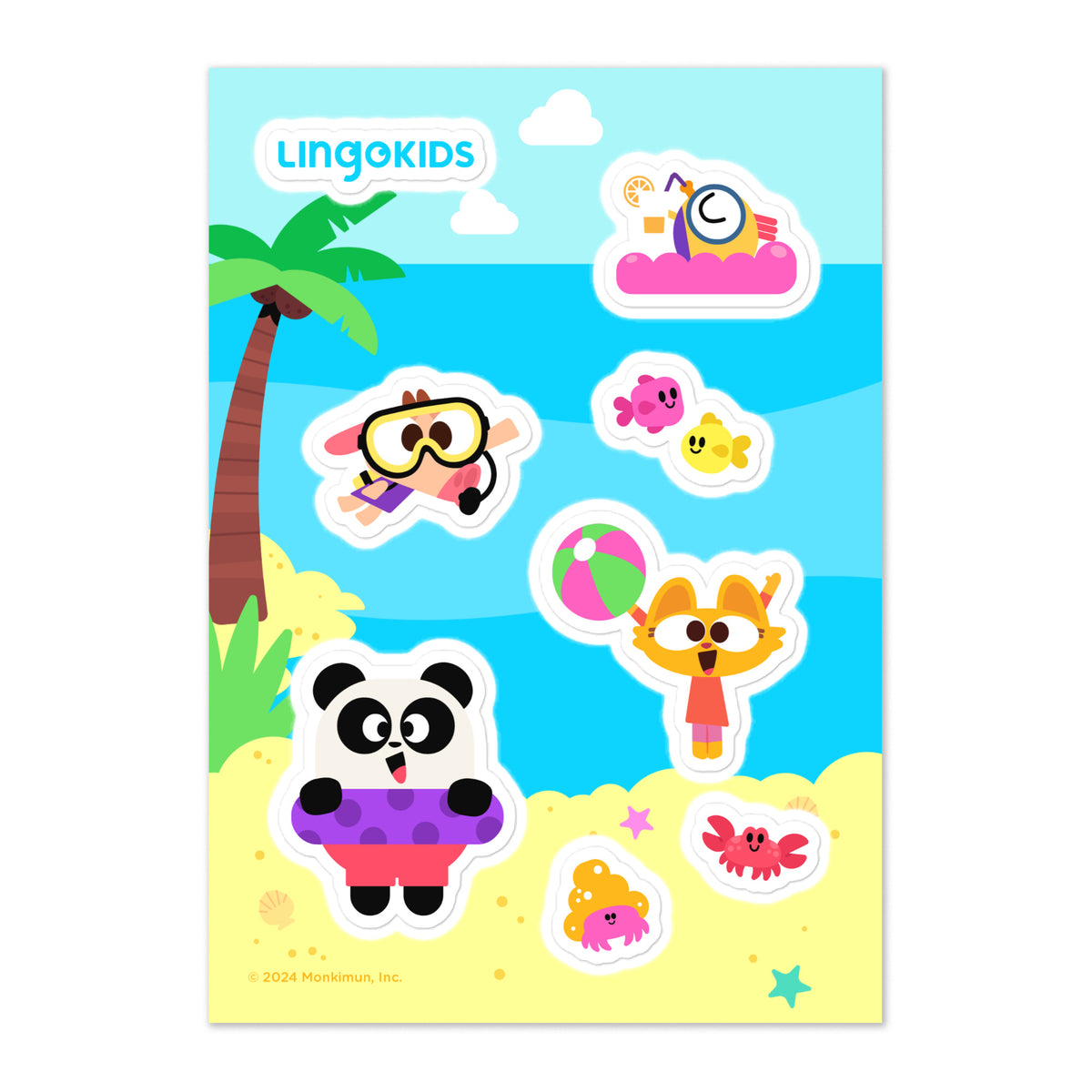 Lingokids Summertime Stickers