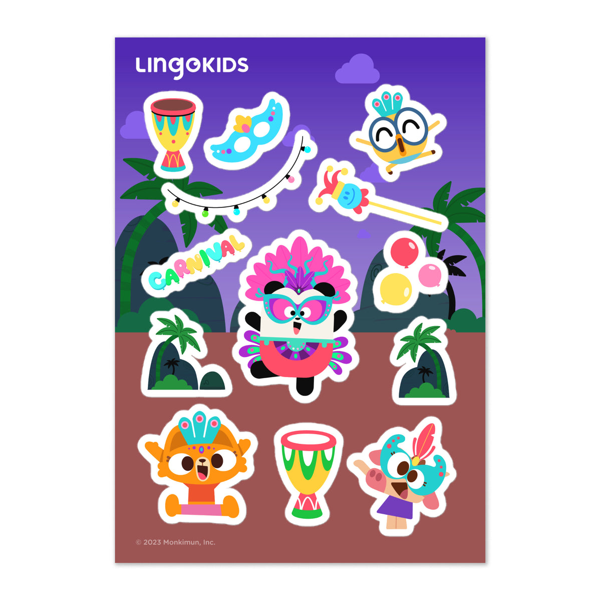 Lingokids Celebration Stickers for Kids