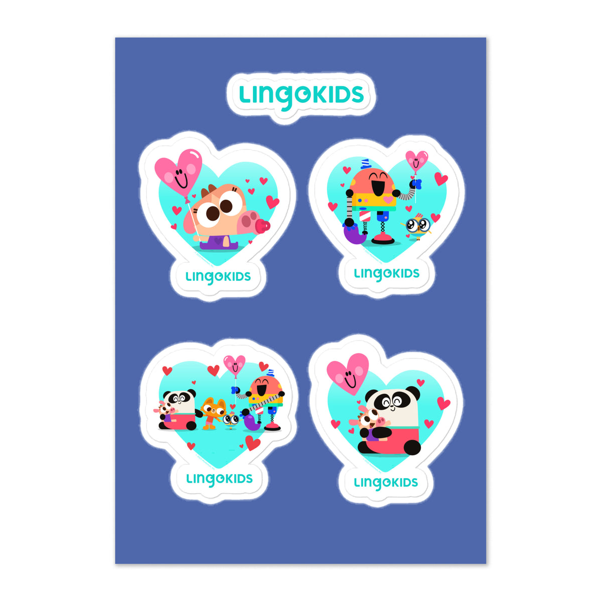 Lingokids Lots of Love Set of Stickers